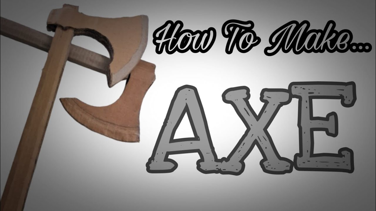 Cardboard Axe 🪓 | Super Easy Cardboard Axe At home | #cardboardcraft #axe - YouTube