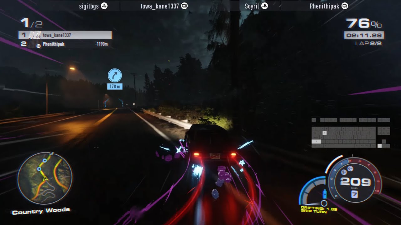 NFS Unbound VOL. 9 | keyboard overlay test - YouTube