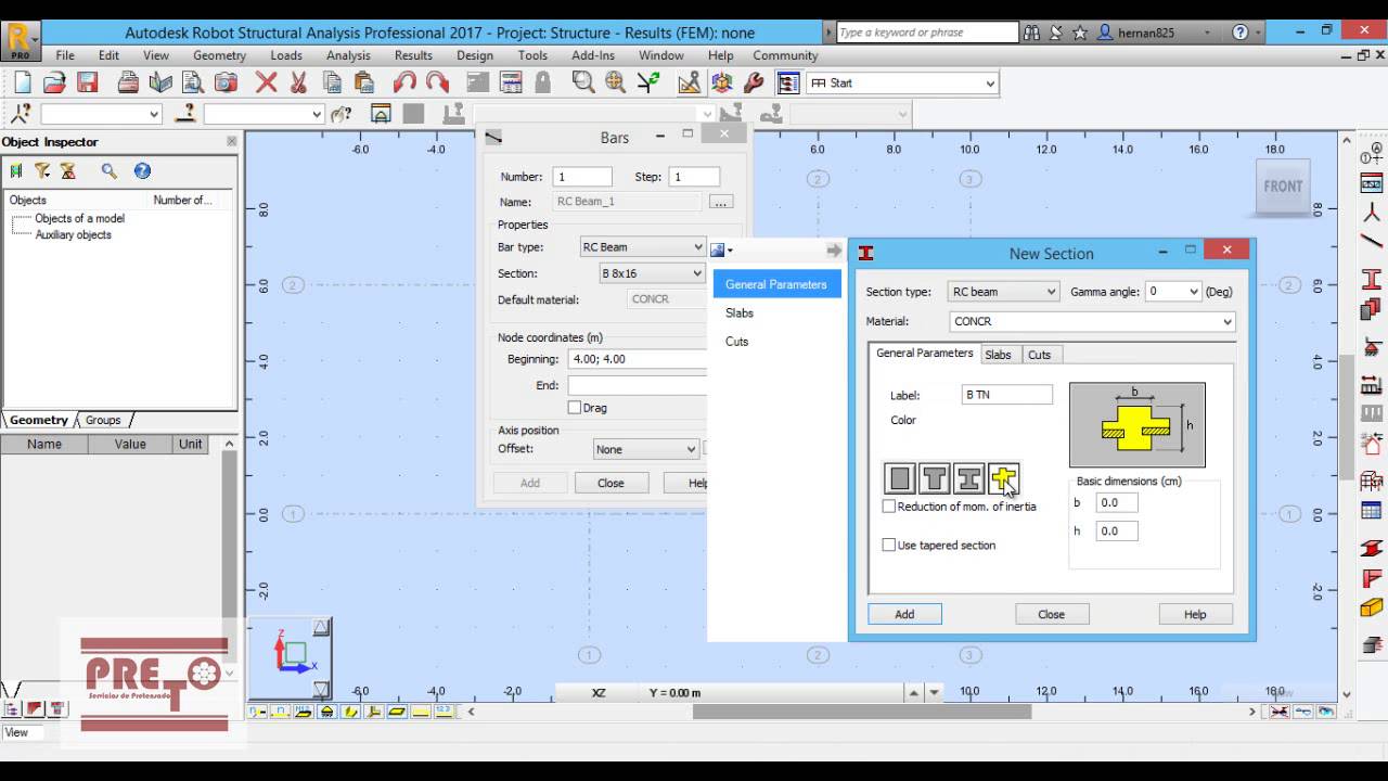 Robot structural 2017-Portico en 2D 1/2 - YouTube