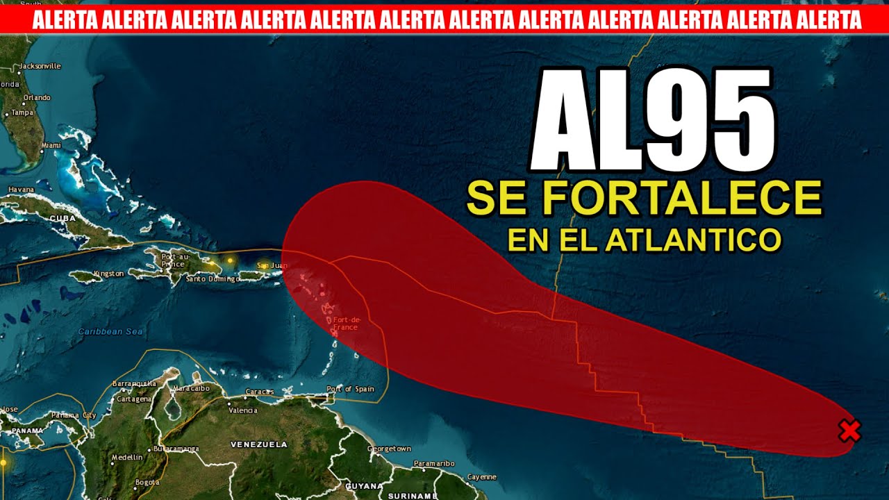 🔴 ALERTA 🔴AL95 SE FORTALECE EN EL ATLÁNTICO EN VIGILANCIA EL CARIBE # ...