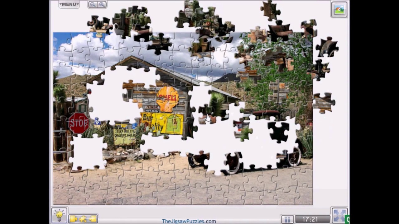 Route 66 Antique Gas Station - Jigsaw Puzzle - 150 Pieces - YouTube