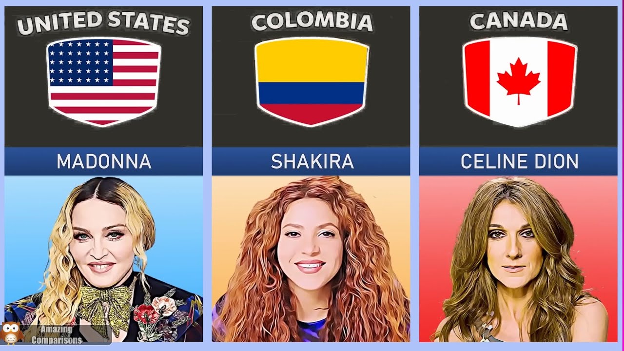 Female Legendary Singers From Different Countries - YouTube