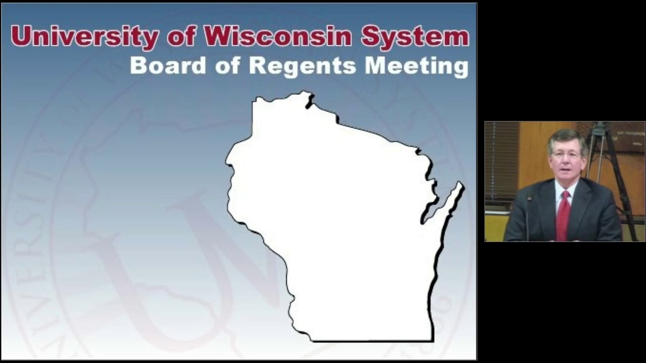 UW System Board of Regents, November 6, 2008 (P.M.) - YouTube