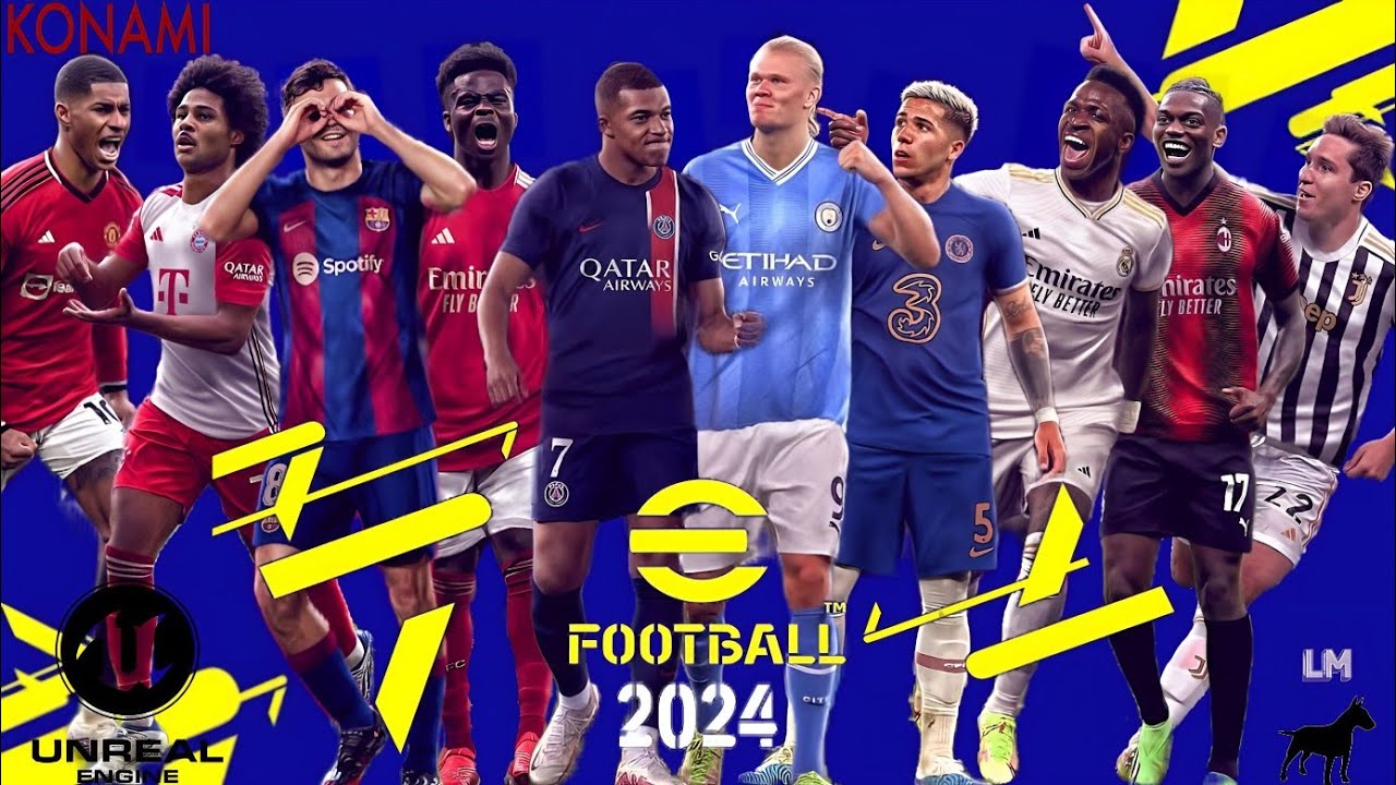 PES 2024, kits 23/24 (EFOOTBALL) EMULADOR PSP/PPSSPP Nuevas narraciónes ...