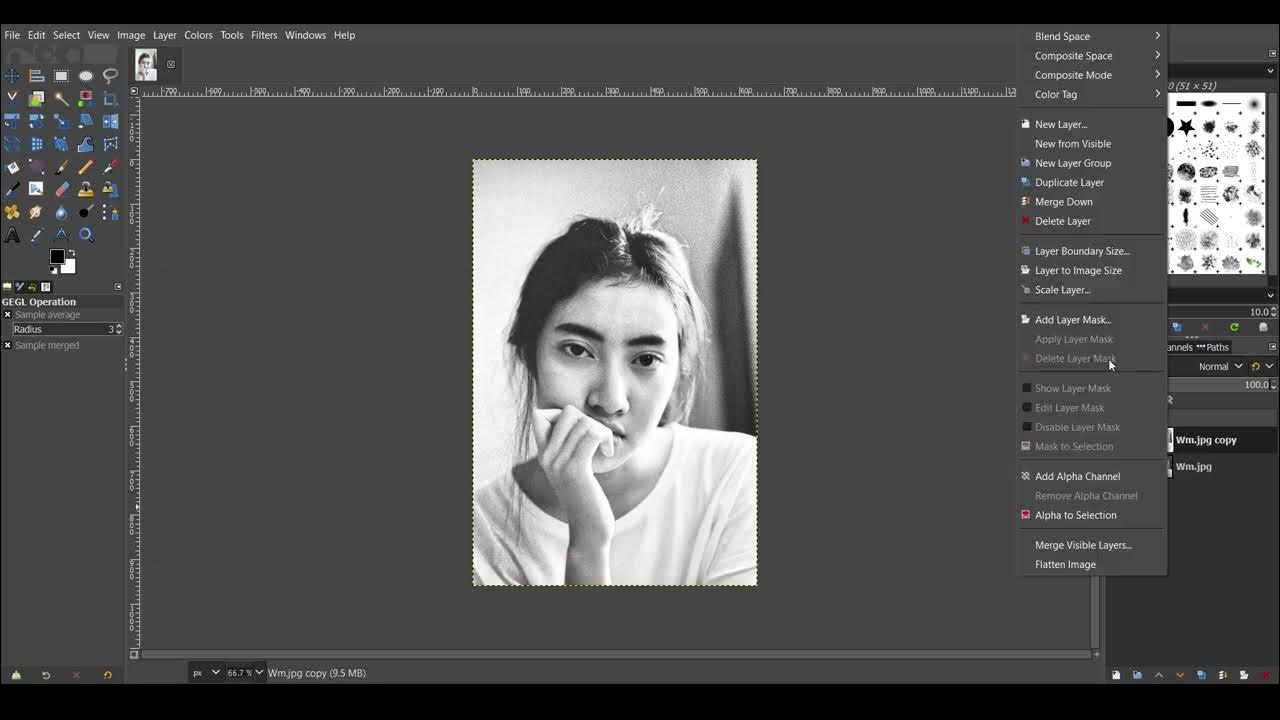 Image To Pencil Sketch | GIMP Tutorial - YouTube