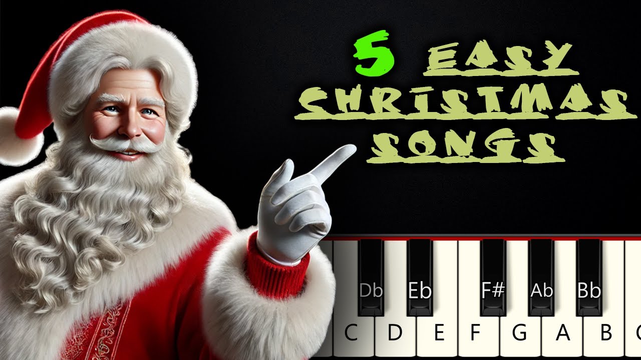 5 Easy Christmas Songs #2 | BEGINNER PIANO TUTORIAL - YouTube
