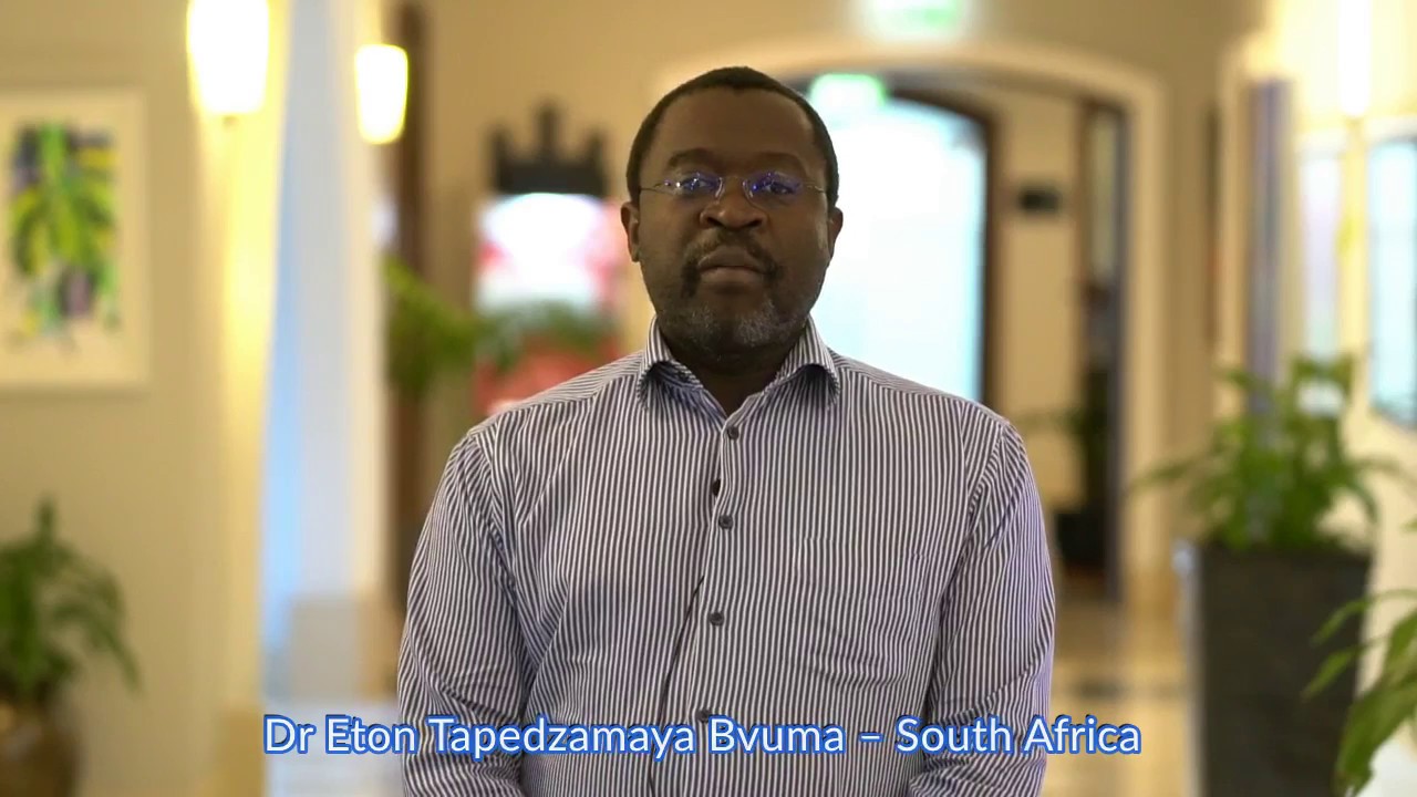 Testimonial: Dr Eton Tapedzamaya Bvuma, from South Africa - YouTube