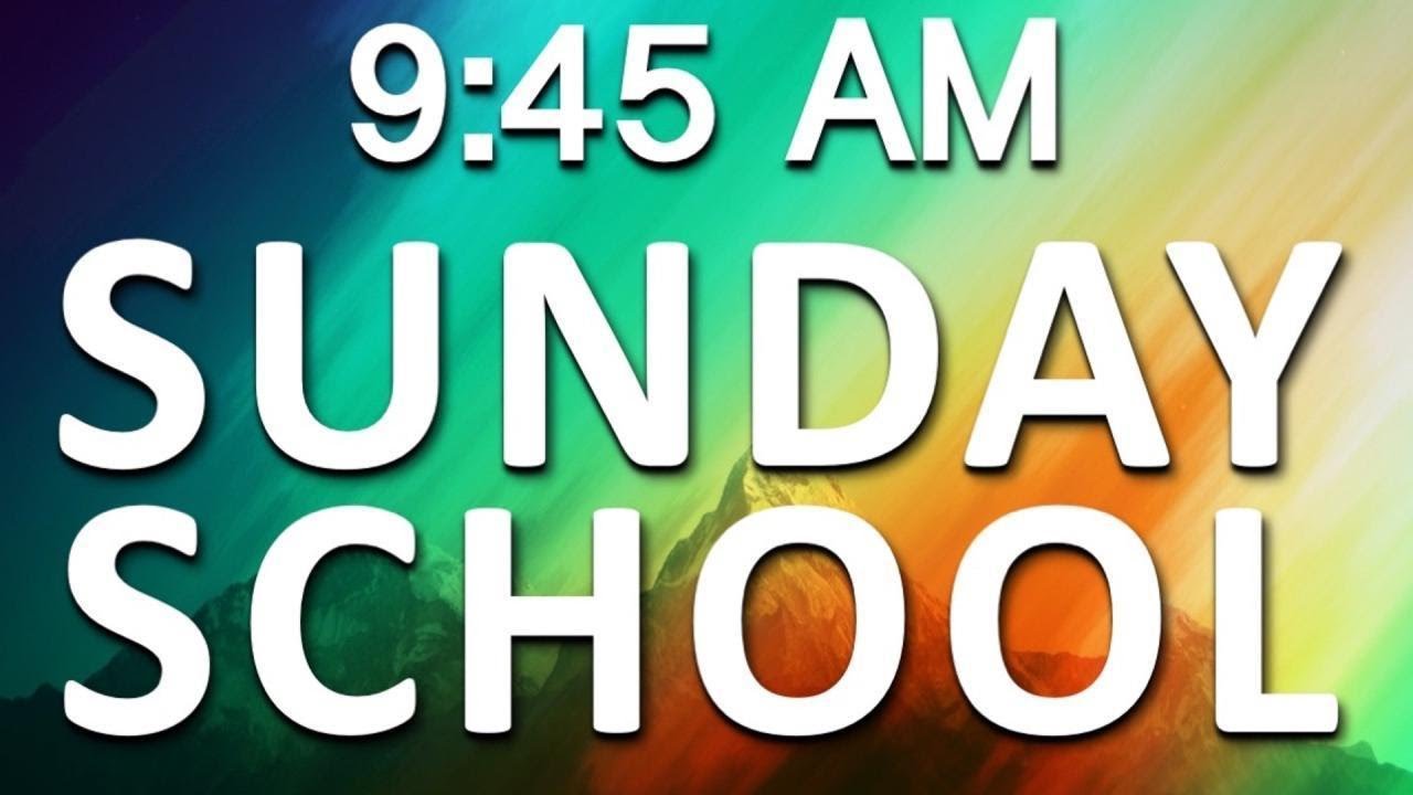 9:45 AM Sunday School Class - YouTube