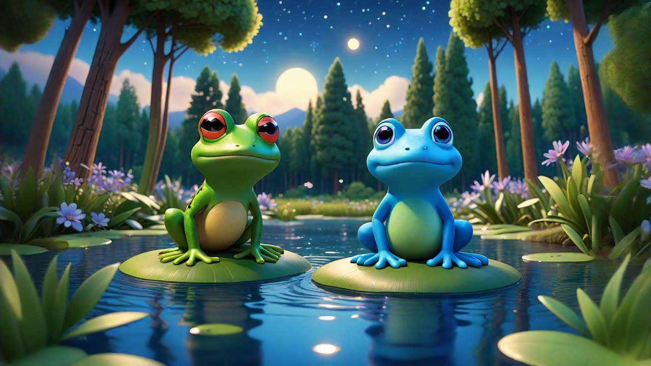 Ten Little Frogs by the Pond | Fun Counting Song for Kids | Playful ...