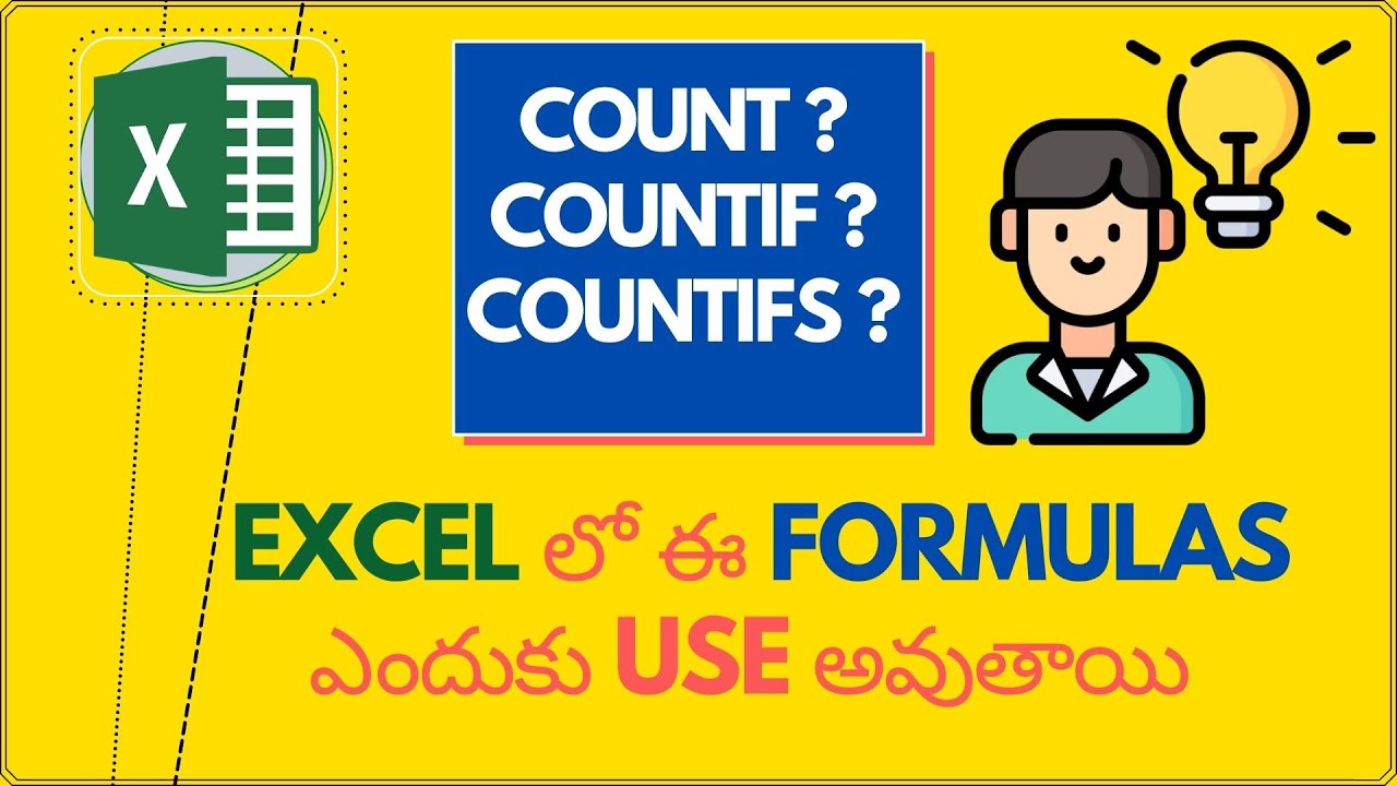 How To Use COUNT Formulas In Excel Telugu COUNT COUNTIF COUNTIFS how-to-use-count-formulas-in-excel-telugu-count-countif-countifs