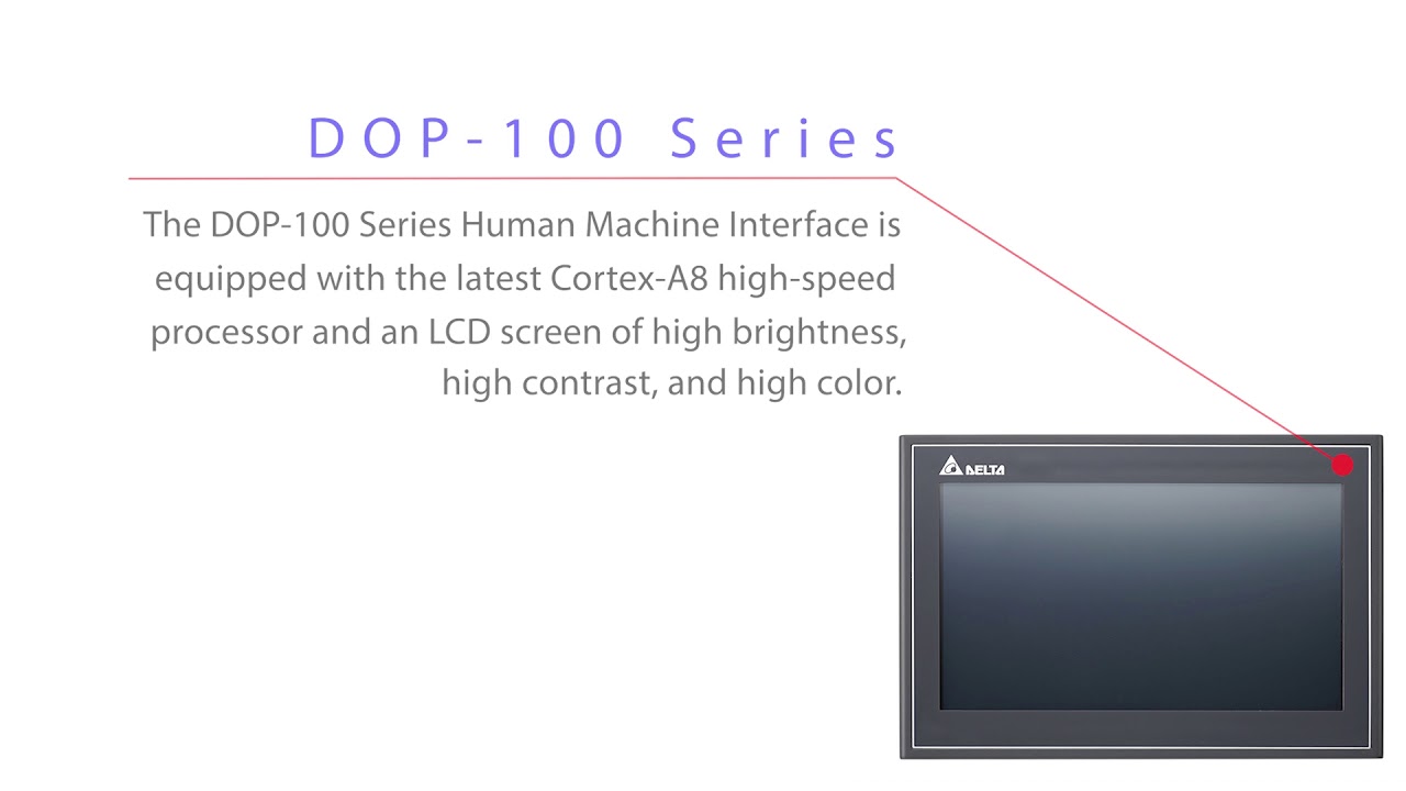 Delta New HMI DOP 100 Series - YouTube