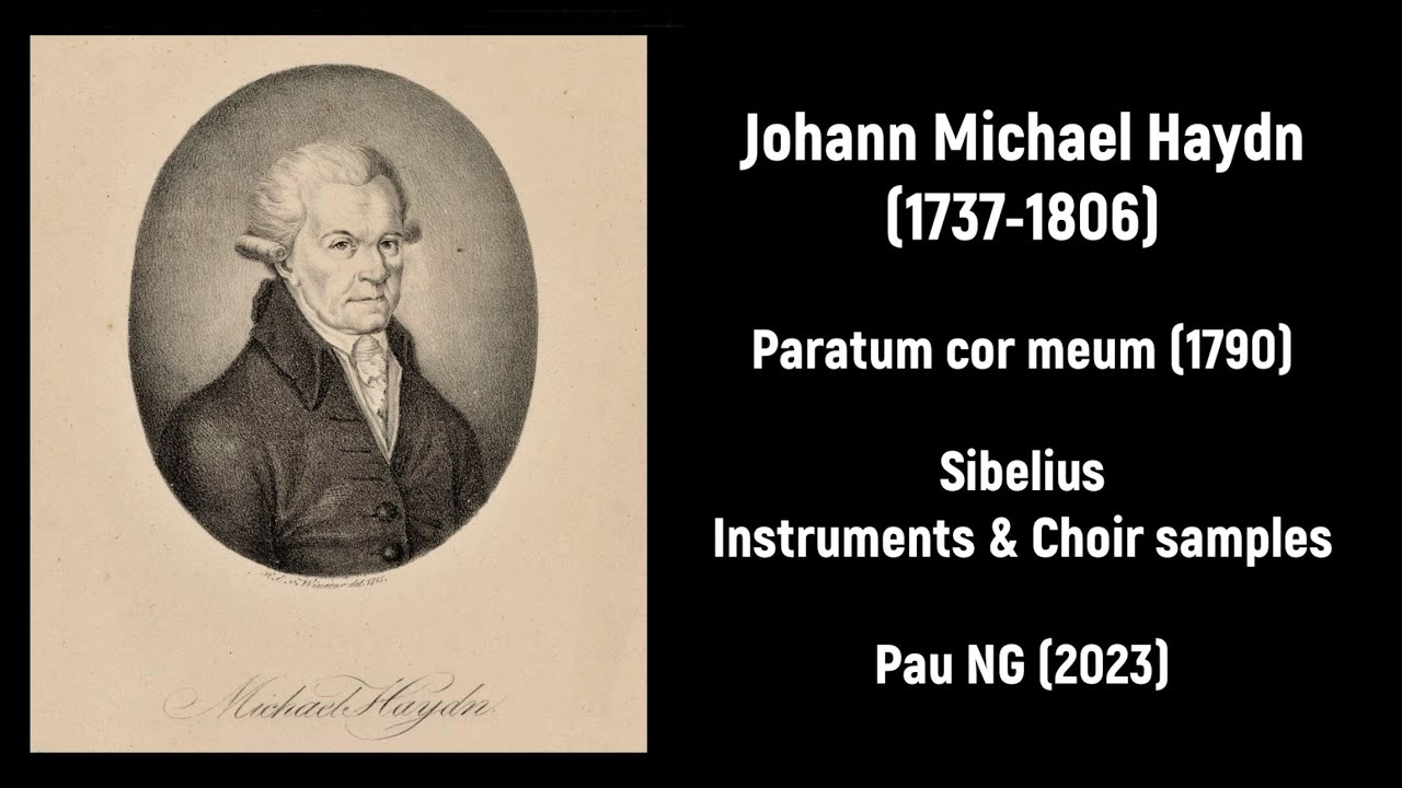 [Sheet music] Johann Michael Haydn (1737-1806) - Paratum cor meum (1790 ...