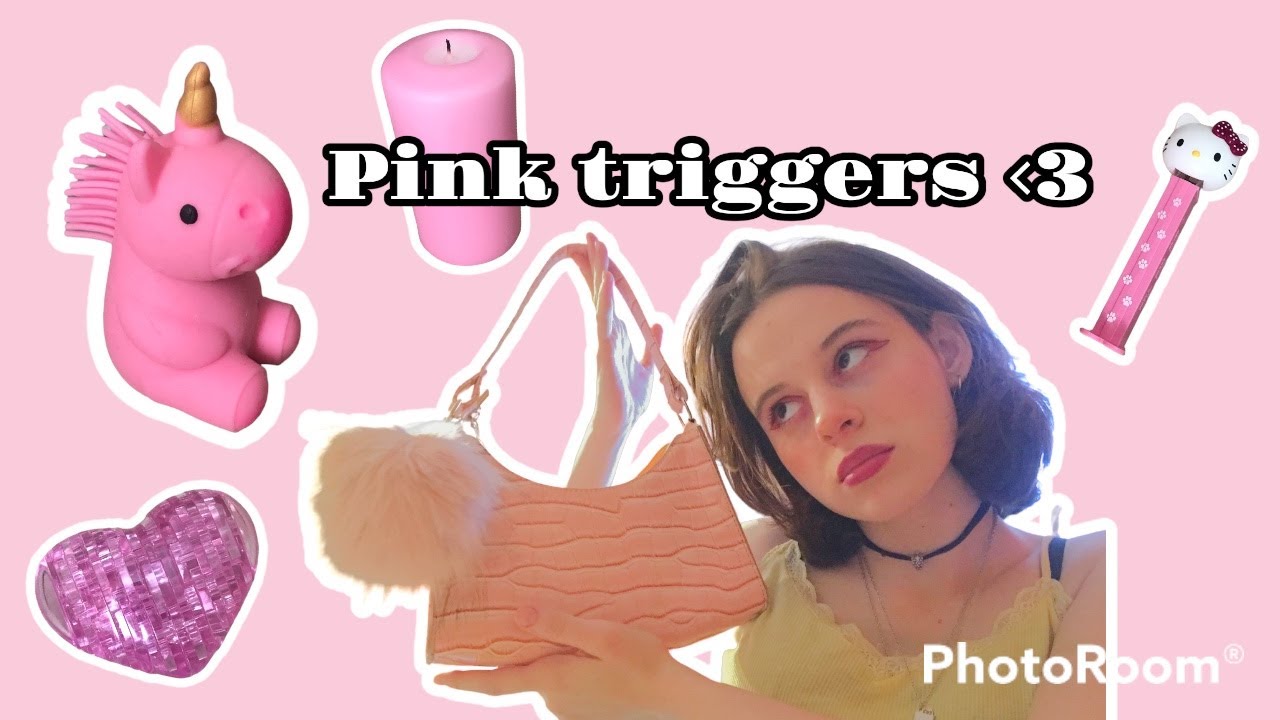 Pink triggers ASMR - YouTube