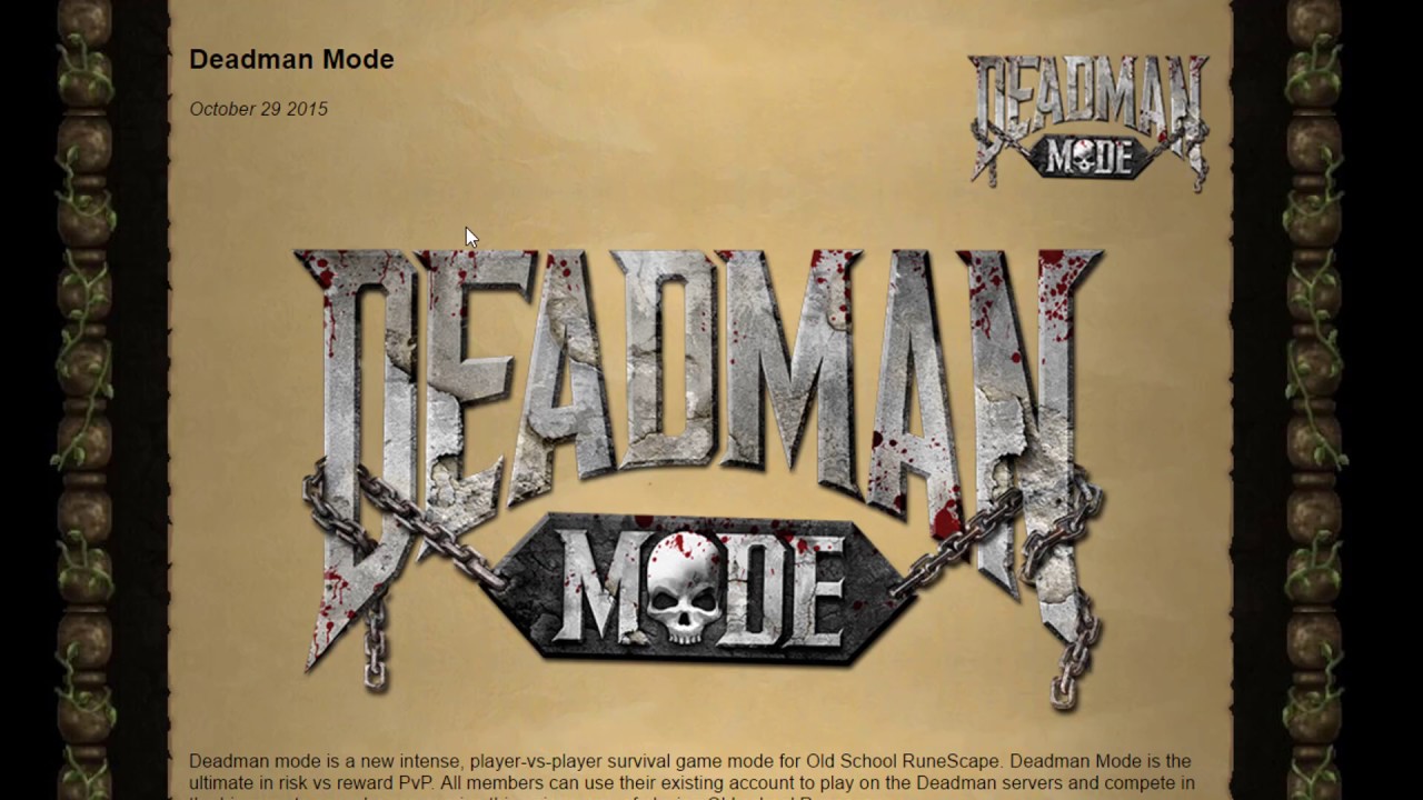 Deadman Mode : Past, Present, and Future - YouTube