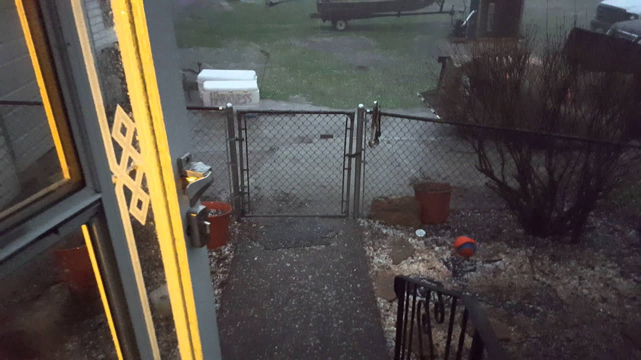 Spring Hail Storm In Wilton Iowa - YouTube
