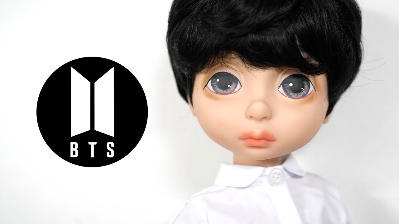 방탄소년단 진 리페인팅 BTS JIN repainting doll - YouTube