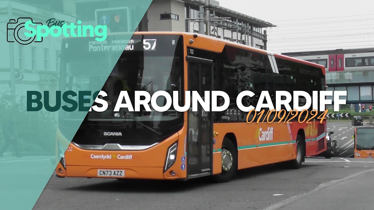 Buses around Cardiff City Centre - 01/09/2024 - YouTube