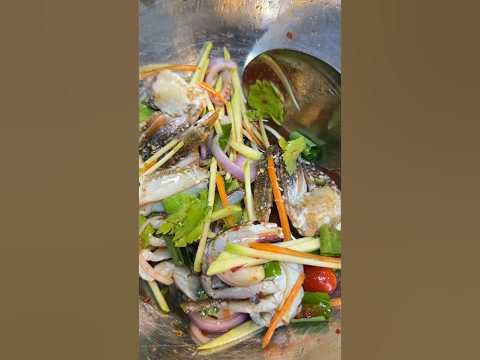 ยำปูม้า 🦀🥗 - YouTube