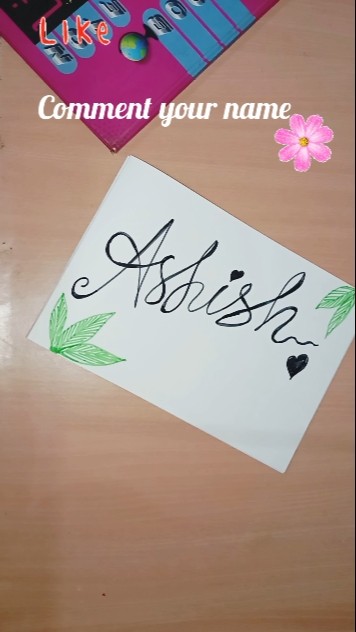 Ashish name art #calligraphy #name #nameart #shortsfeed #viralshorts # ...