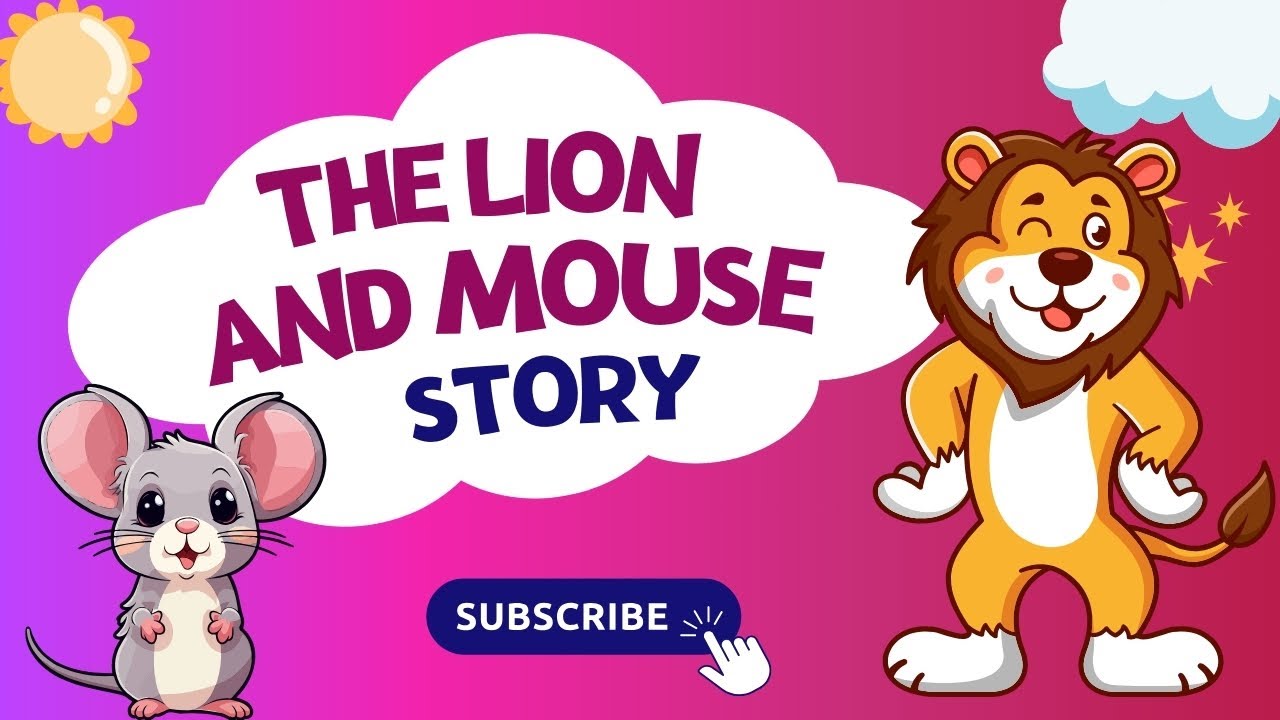 The Lion and the Mouse 🦁🐭 | Animated Short Story for Kids | Learn ...