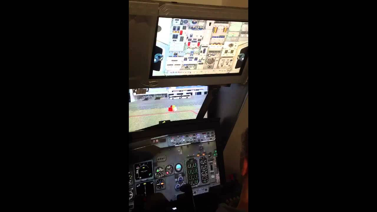 touch screen cockpit flight simulator - YouTube