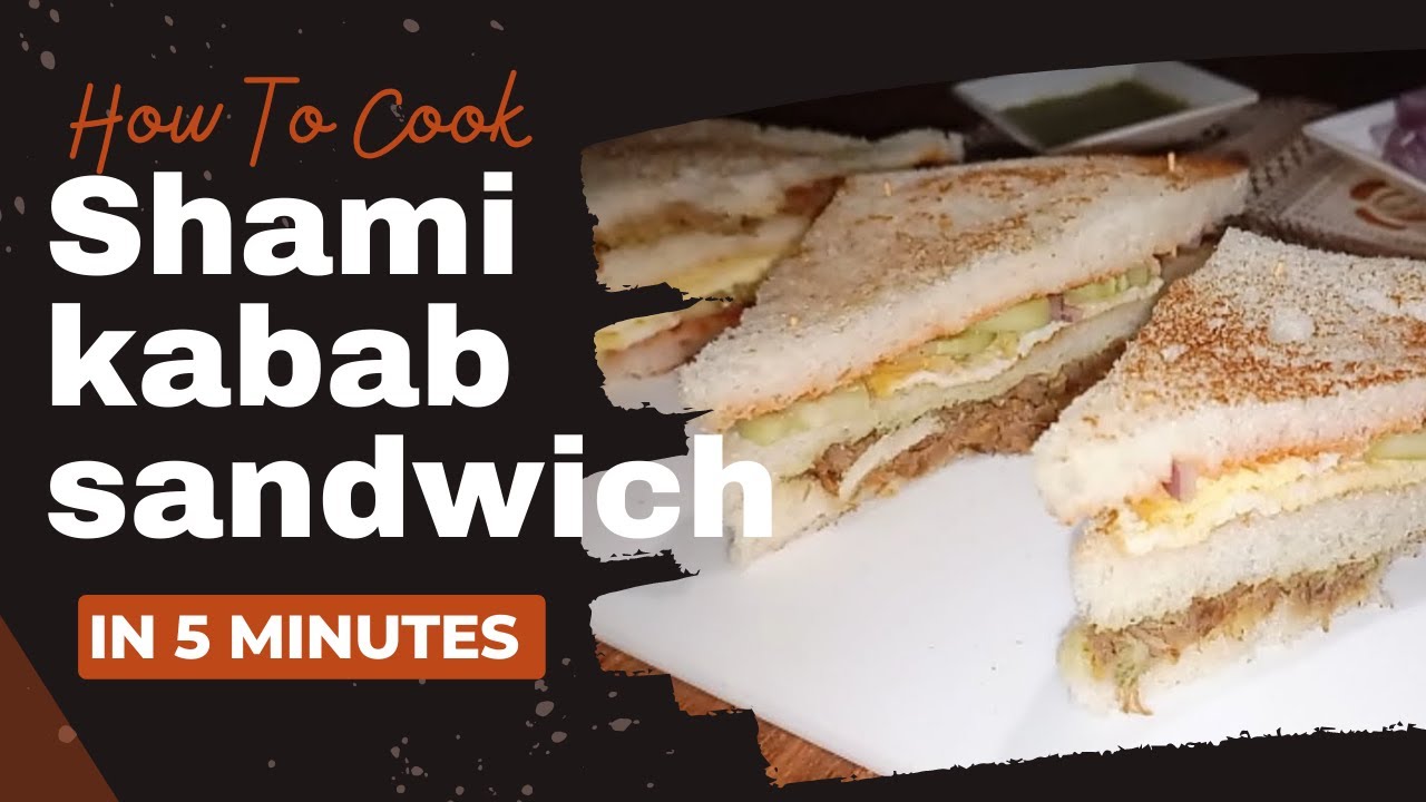 Chicken Shami Breakfast Sandwich Recipe | Shami Kabab Sandwich Recipe ...