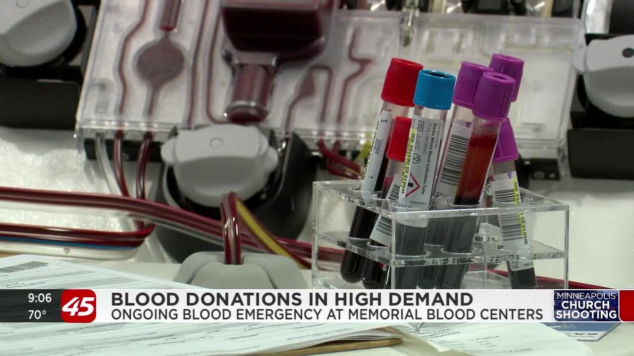 Memorial Blood Centers: 1,700+ appointments scheduled since church ...