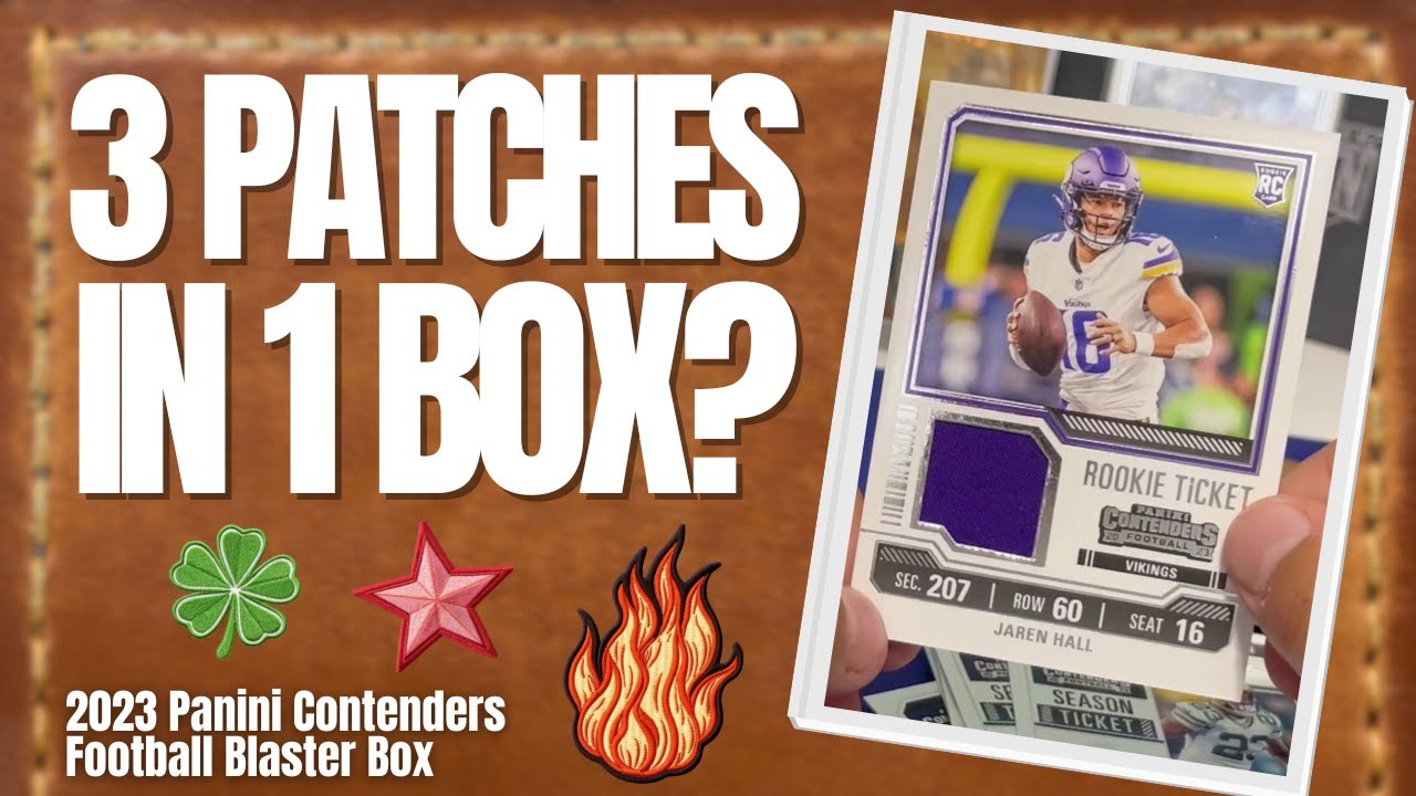 3 PATCHES IN 1 BOX? 2023 Panini Contenders Football Blaster Box | Card ...
