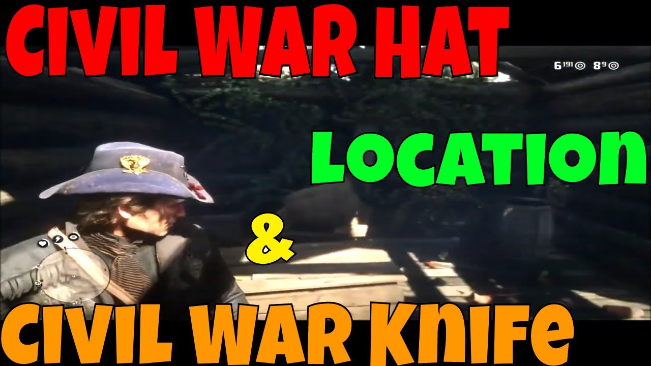 Red Dead Redemption 2 civil war knife & civil war hat location - YouTube