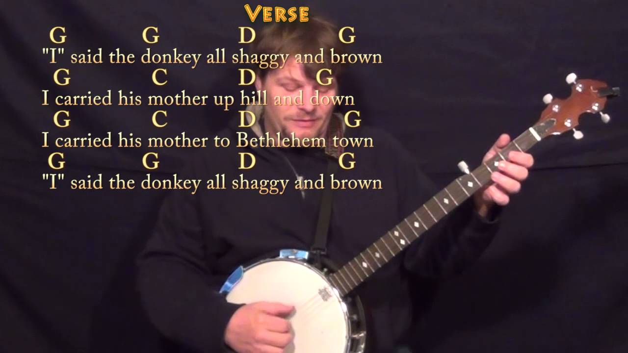 The Friendly Beasts (Christmas) Banjo Cover Lesson in G with Chords ...