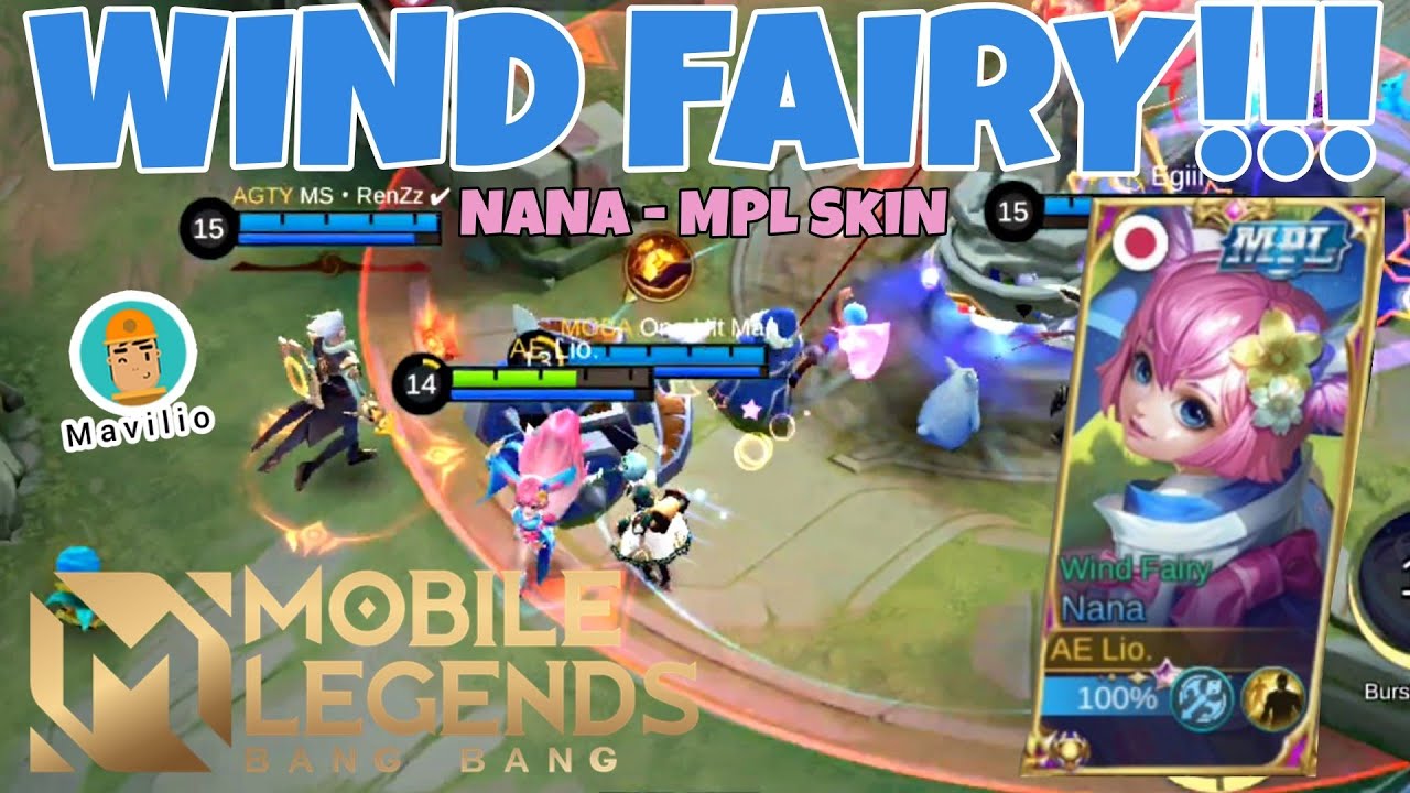 FAIRY TIME!!! Review MPL Limited Skin Nana - Wind Fairy Mobile Legends Gameplay - YouTube