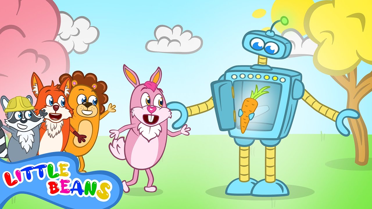 Mr. Beep's Super Skills 🤖😱 | Little Beans - Cartoon for Kids - YouTube