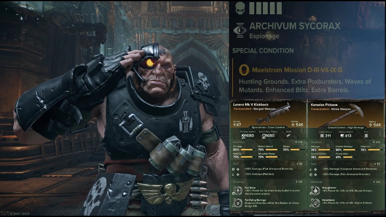 Darktide Ogryn Auric Maelstrom D III VII IX G Archivum Sycorax - YouTube