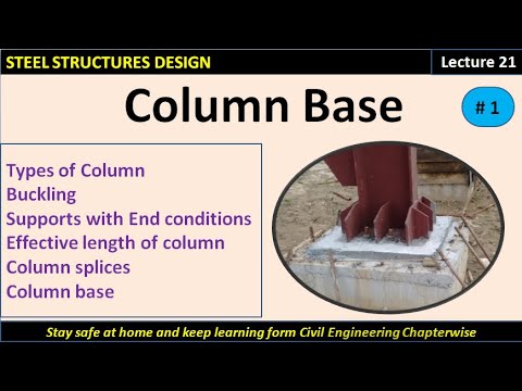 Column & Column Base / Buckling of Column / Slab base and Gusseted base ...