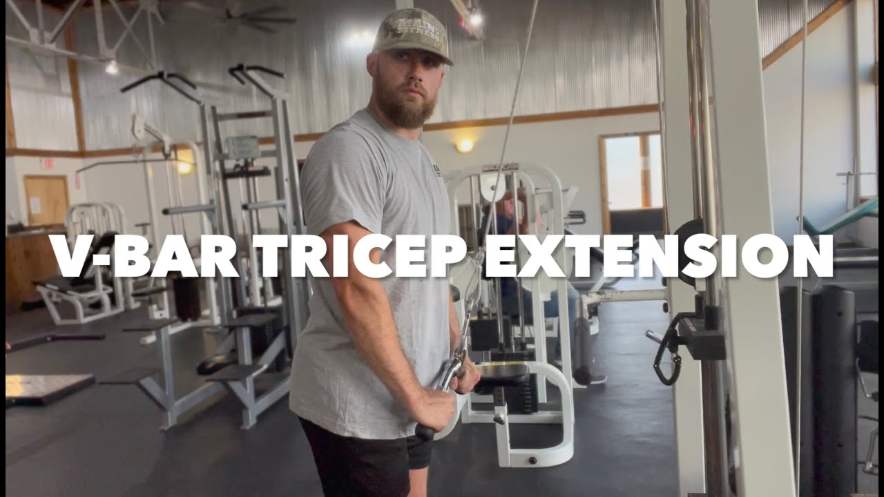 V Bar Cable Tricep Extension - YouTube