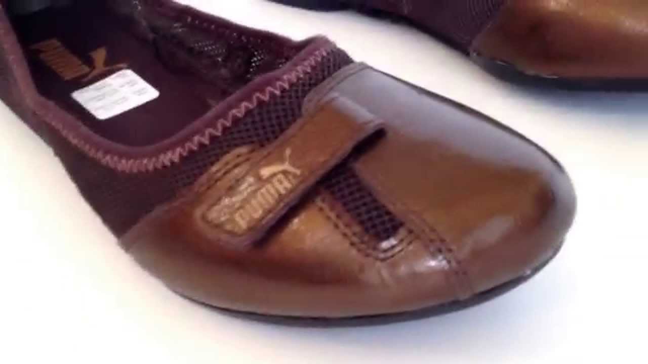NIB Puma Sabadella Glossy Women's Flat Shoes - YouTube