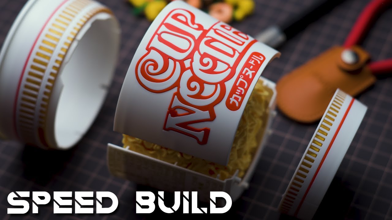 1/1 Nissin Cup Noodles Kit | Speed Build | Bandai Model Kit - YouTube