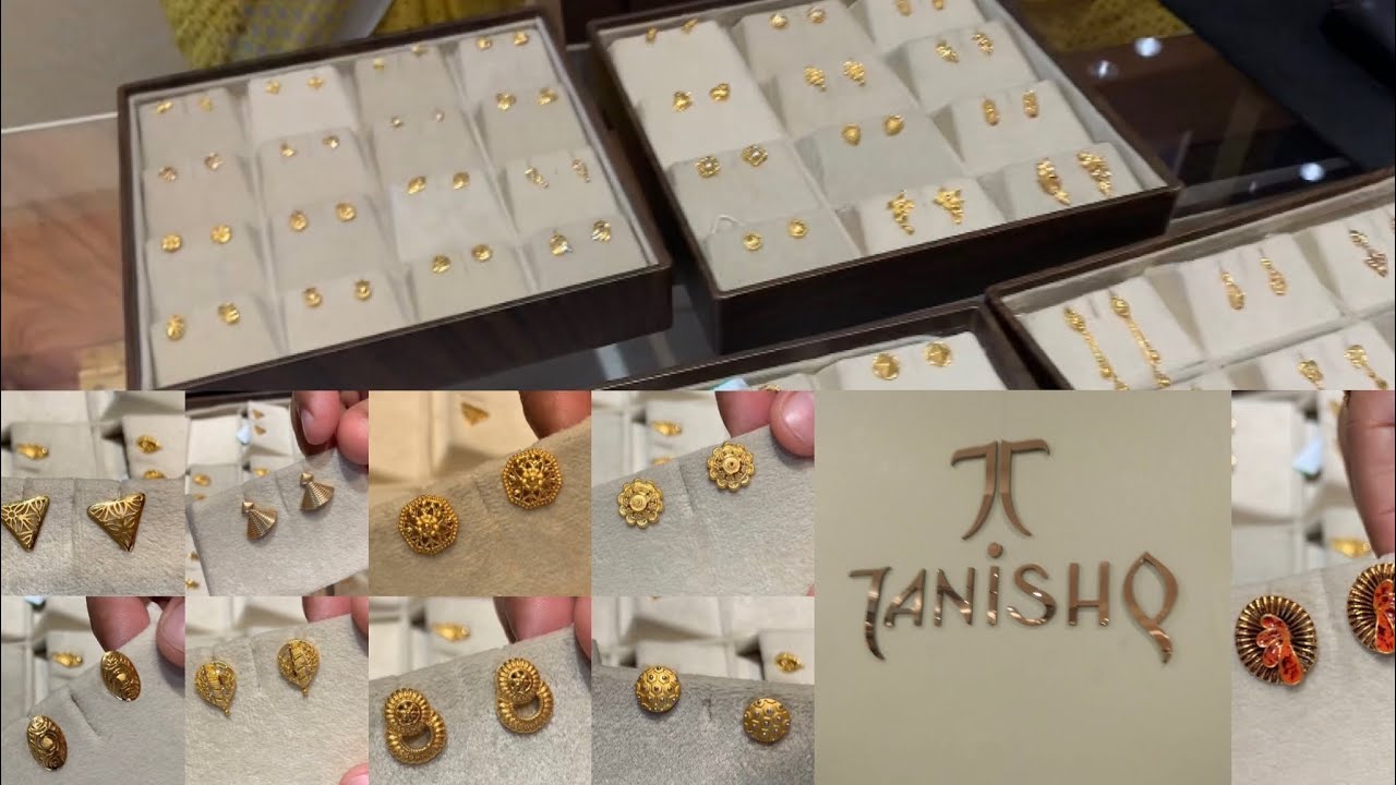 Lightweight gold pasha earrings flower stud earrings with weight and ...