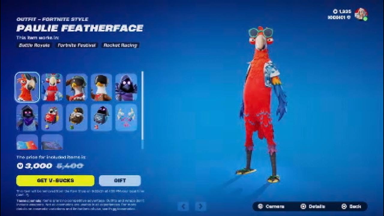New!!! More bird skins item shop 9-19-24 #fortnite - YouTube