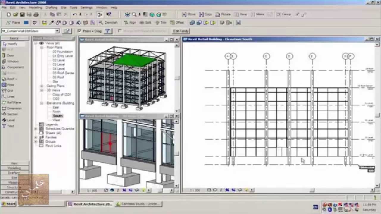 03 11 Revit 2008 Creating an Entrance - YouTube