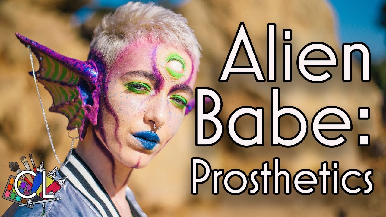 Alien Babe Makeup- Foam Latex & Silicone Prosthetics - YouTube