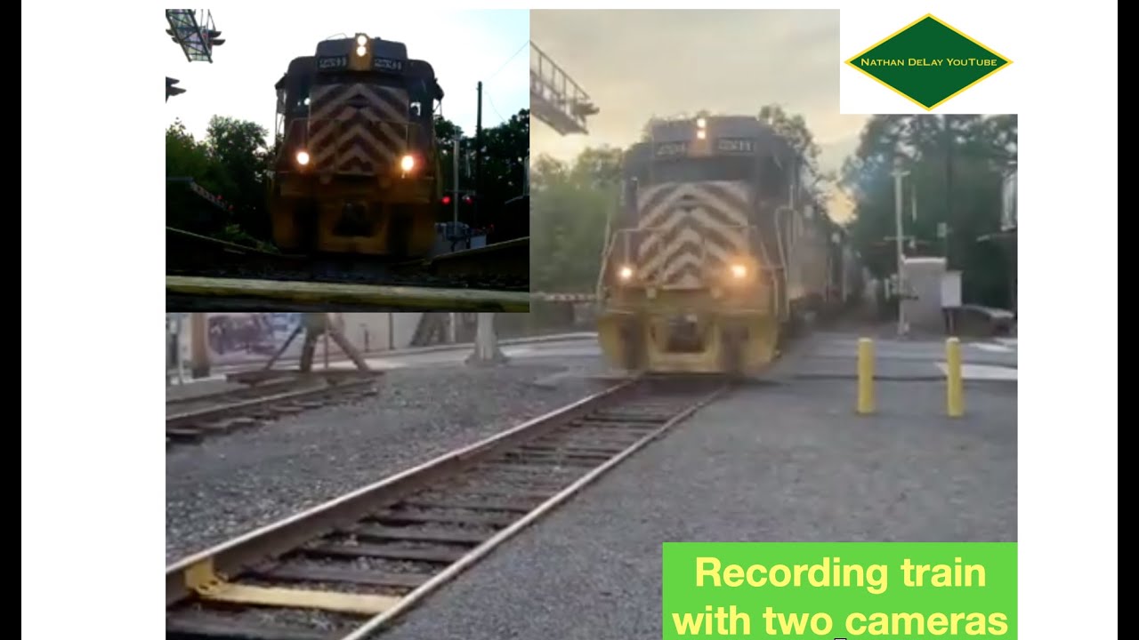 Recording train with two cameras - YouTube