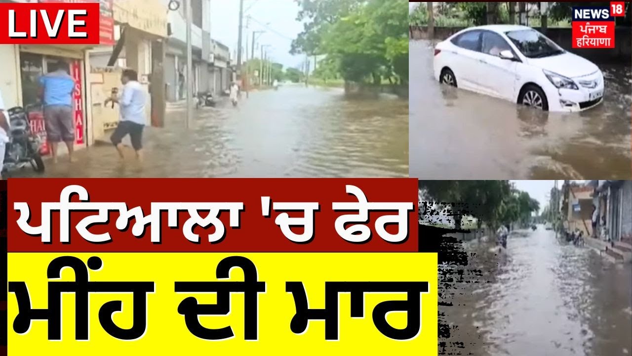 Patiala Flash Flood | ਪਟਿਆਲਾ 'ਚ ਫੇਰ ਮੀਂਹ ਦੀ ਮਾਰ | Water Logging | Heavy ...