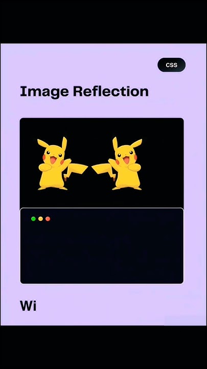 Image Reflection #html #css - YouTube