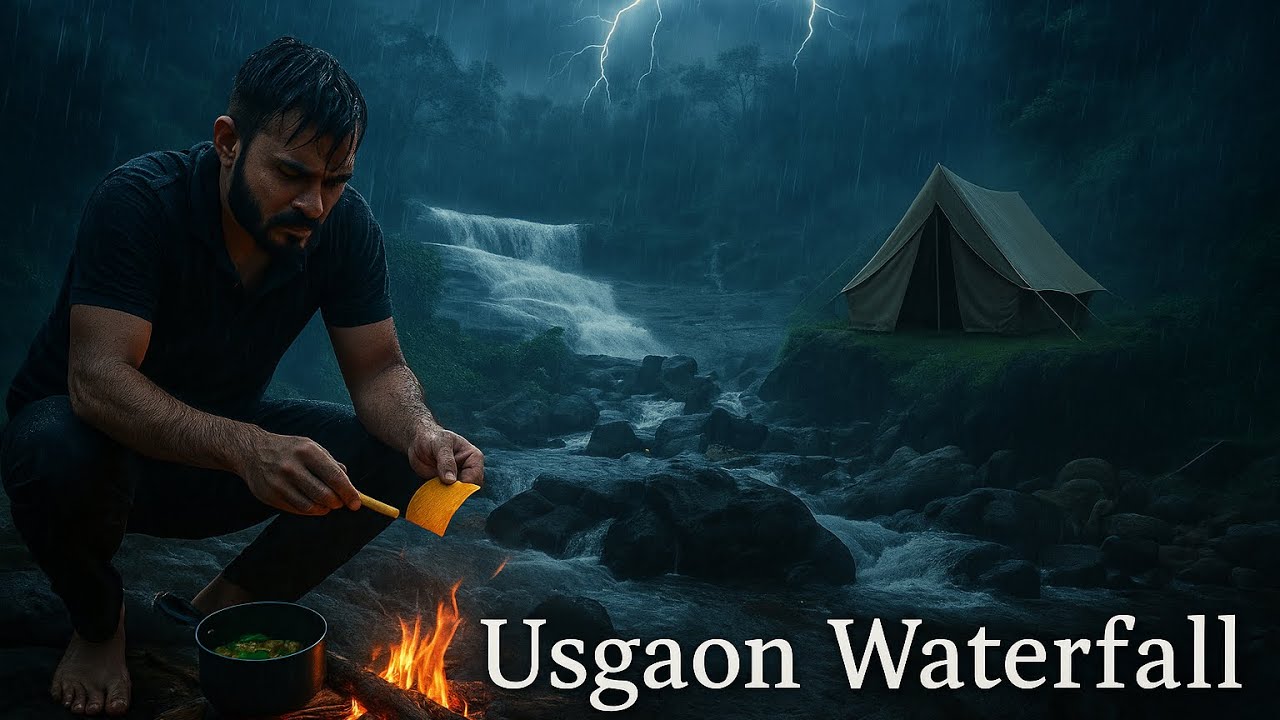 Usgaon Waterfall Virar | Hidden Waterfall | Tiger Solanki - YouTube