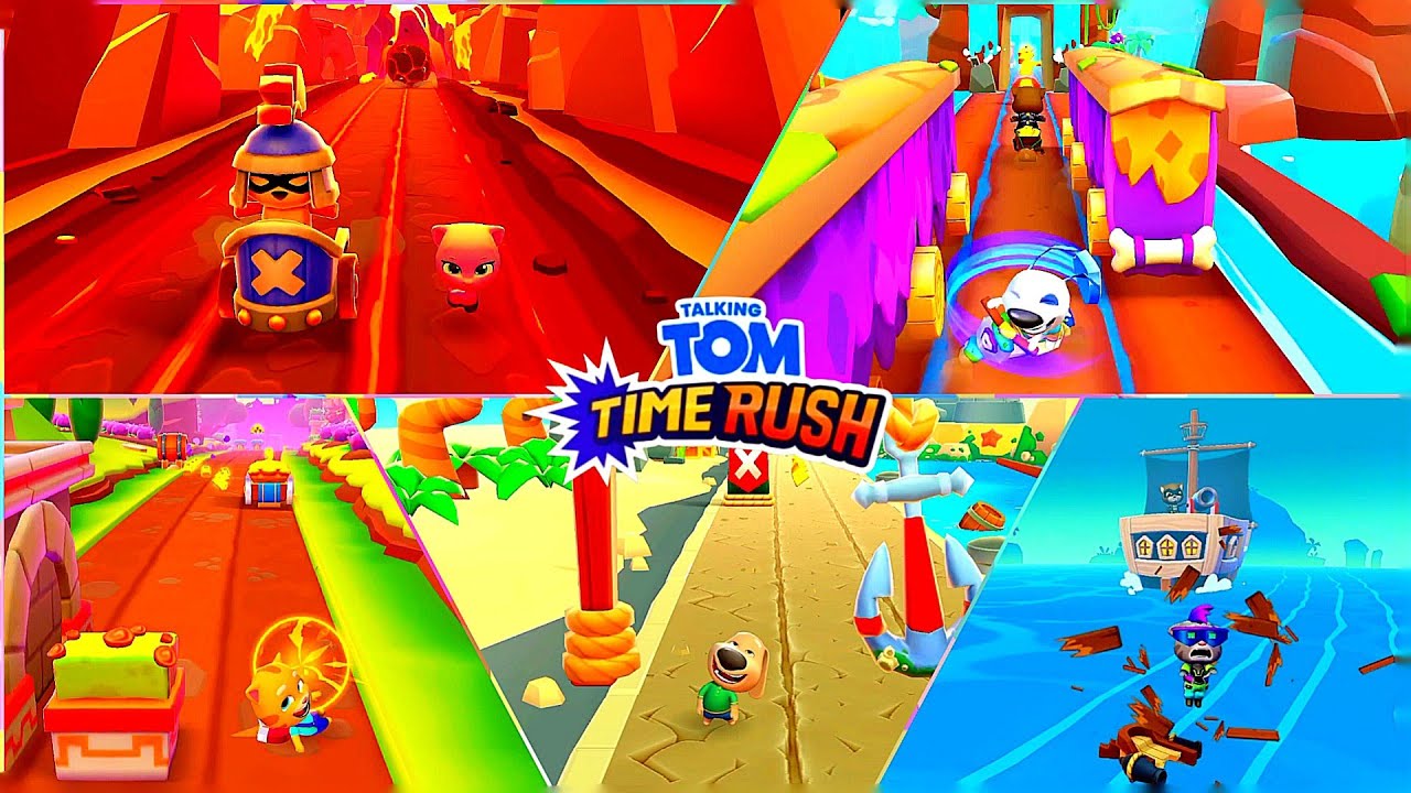 All The Talking Tom Characters - Talking Tom Time Rush - Walkthrough ...