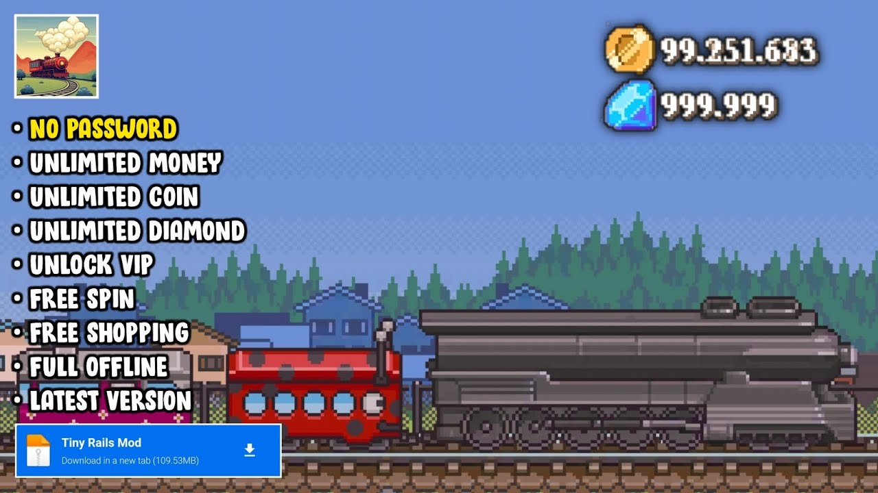 Download Tiny Rails Mod V 2.10.20 Apk Terbaru 2024 - Unlimited Diamond ...