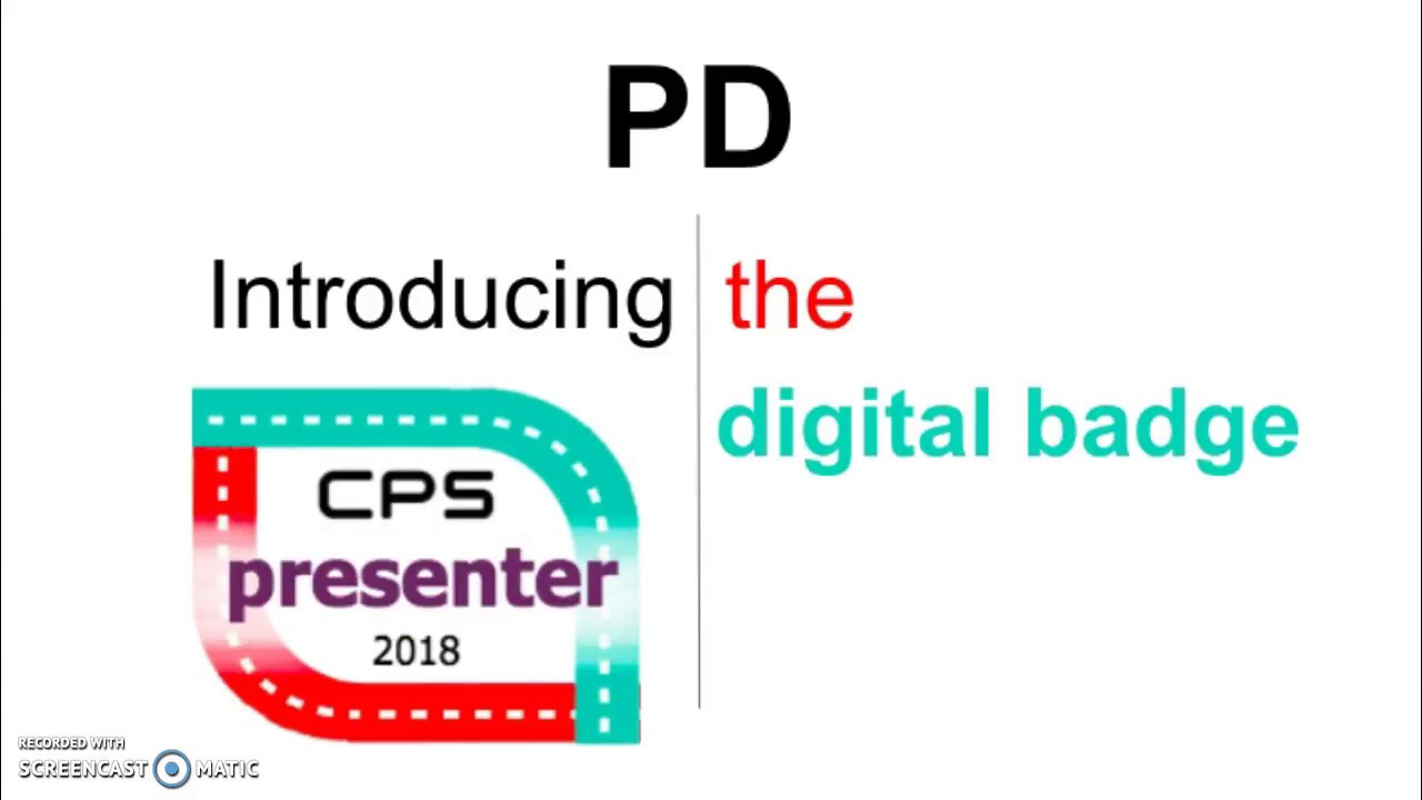CPS - PD - Introduction to Tutorials & Badges - YouTube