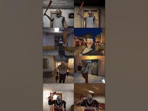 Jumpscare Battle !| Granny & 2 Vs Evil Nun & 2 Vs Mr Meat & 2 Vs Psychopath Hunt & 2 #Shorts ...