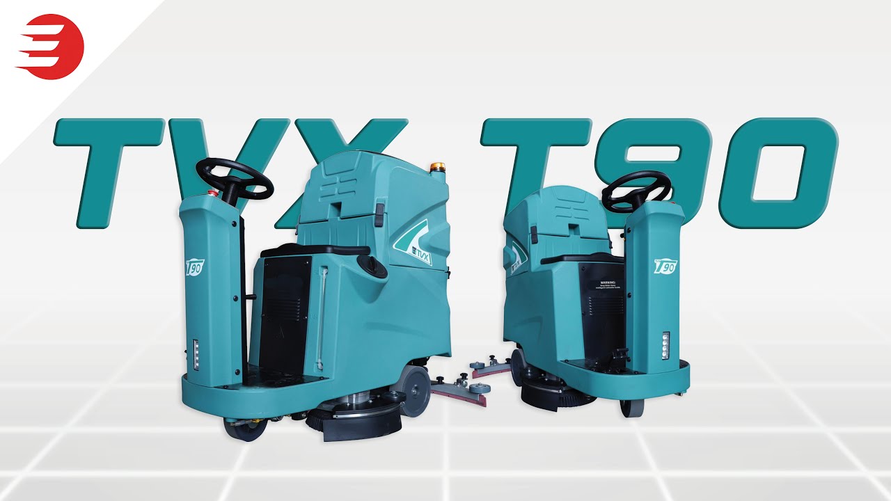 Máy chà sàn ngồi lái TVX T90 | INTECH SOLUTION - YouTube